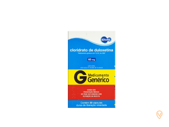 Bula do Cloridrato De Duloxetina 30mg Com 30 Comprimidos Ems Genérico ...