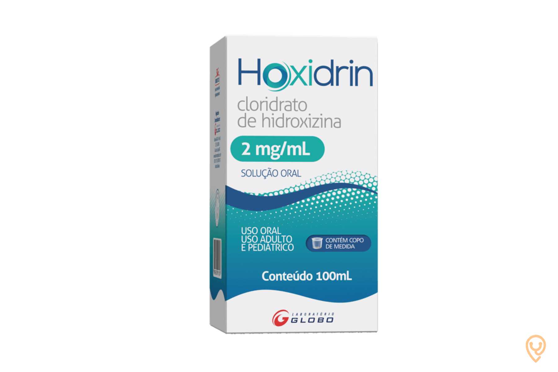 Bula do Hidroxizina Xarope 2mg Ml 100ml E Copo De Medida Genérico Globo ...