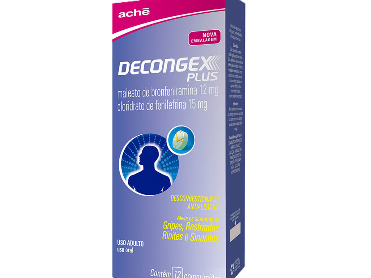 Bula do Decongex Plus 12 Capsulas Revestidas | CliniGuia