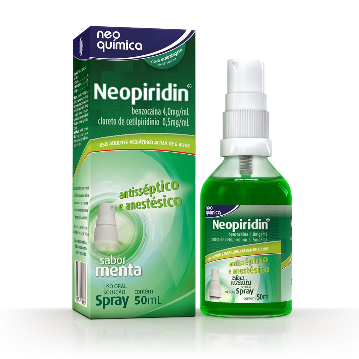 Bula do Neopiridin Spray 50ml | CliniGuia
