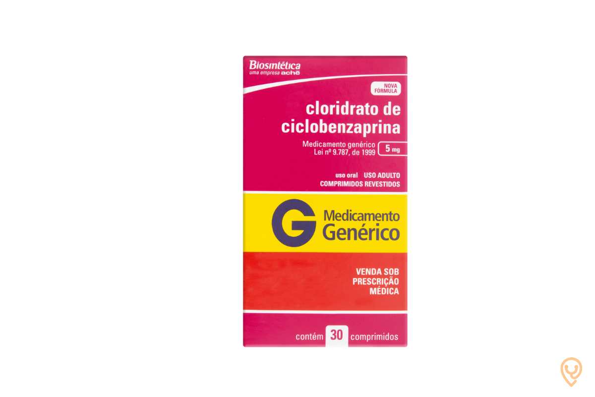 Bula do Cloridrato De Ciclobenzaprina 5mg Uso Adulto - Contém 30 ...