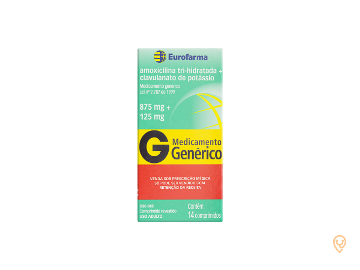 Bula do Amoxicilina 875 Mg E Clavulanato De Potassio 125mg Eurofarma ...