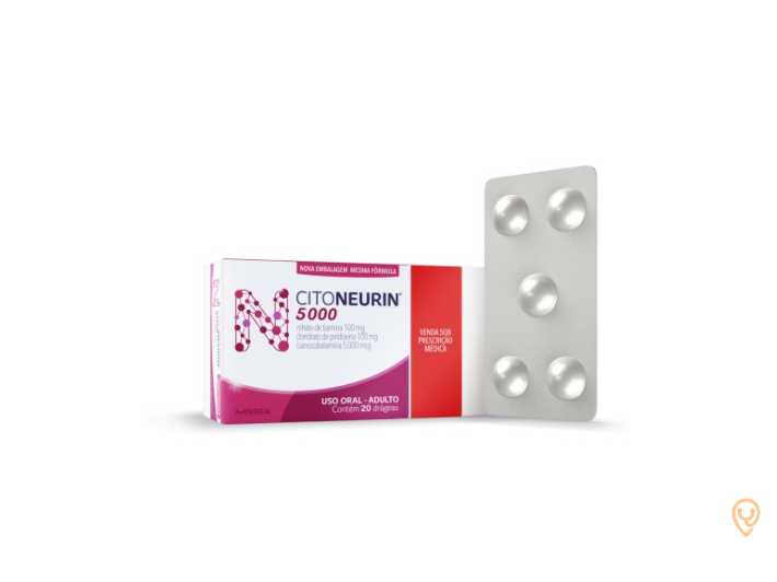 Bula do Citoneurin 5000 20 Comprimidos | CliniGuia